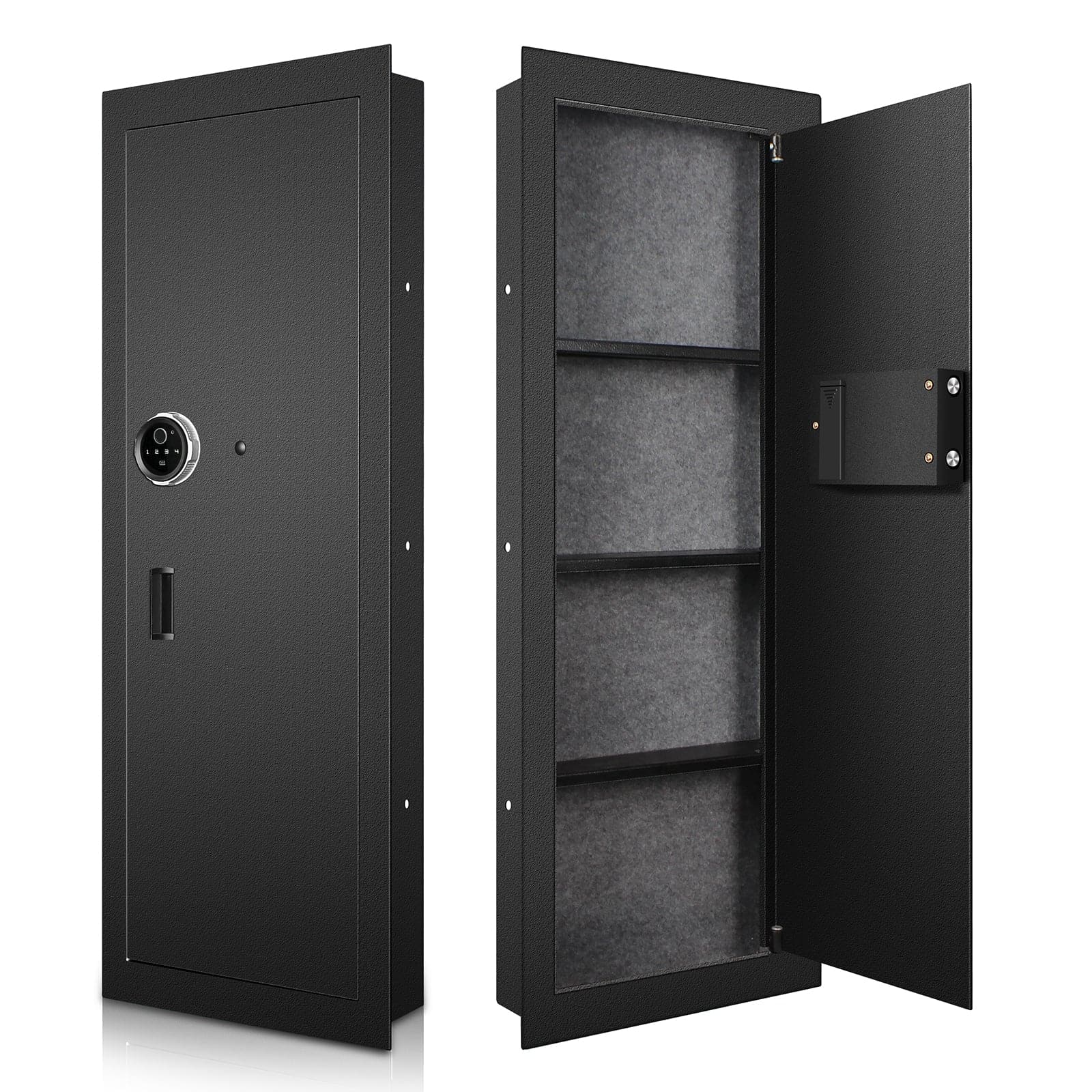 Biometric Wall Gun Safe for Home Security
